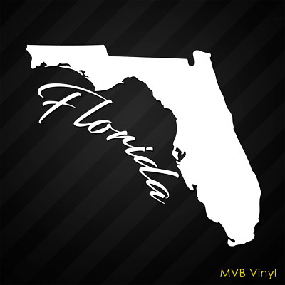 Florida State Vinyl Decal Sticker Script | FL Gators Tampa Orlando ...
