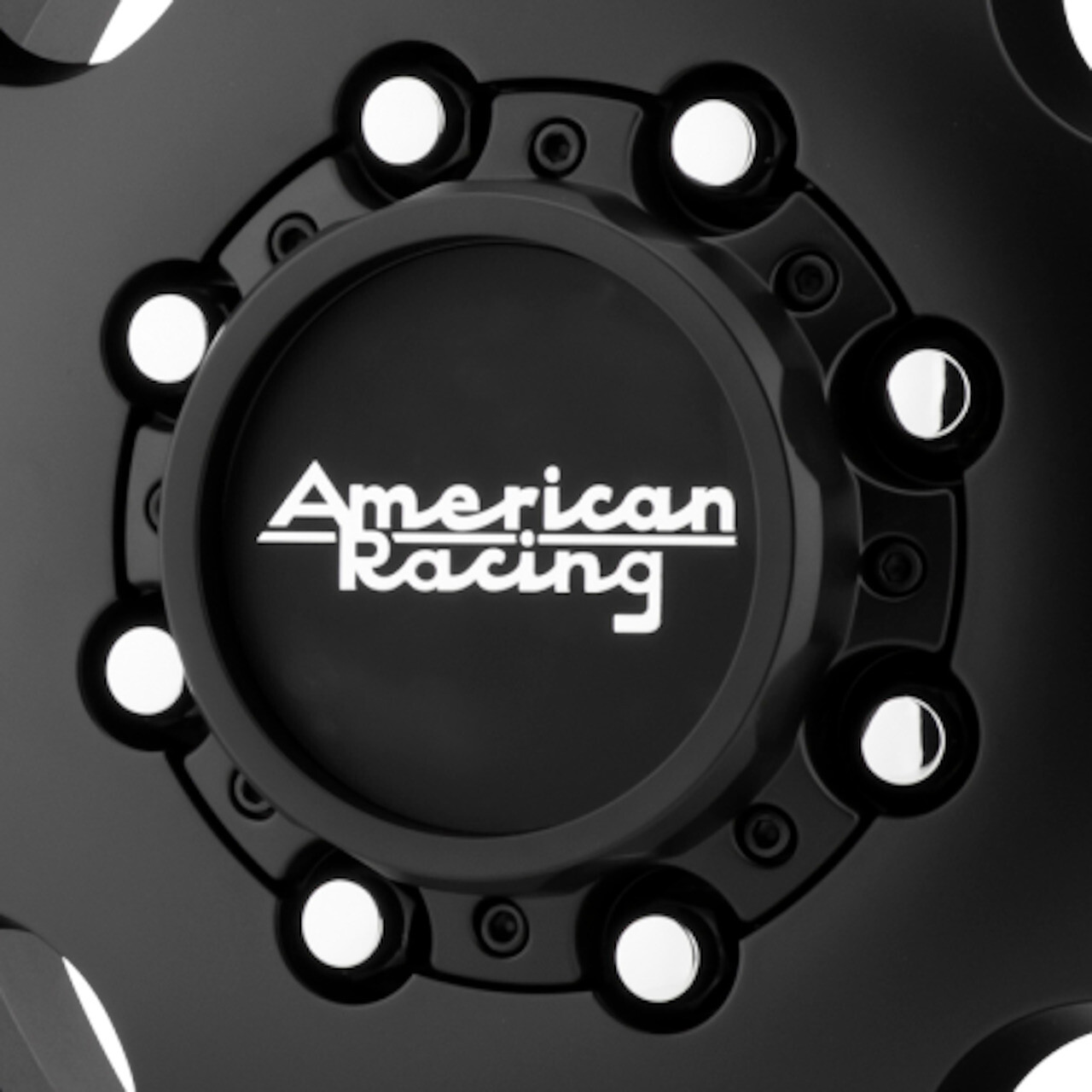 4 American Racing Black Center Caps Bolt-On/Dually for 8L AR204 Baja ...