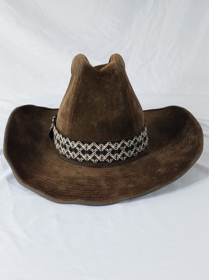 The Duke Collection Cowboy Western Hat Brown Size Medium 7-7 1/8 ...