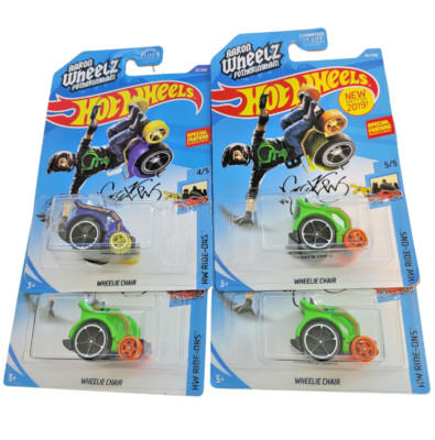Hot Wheels Wheelie Chair Aaron Wheelz 3/5 Ride Ons Black Green & Purple ...