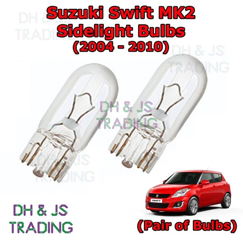 For Suzuki Swift Front Sidelights / Parking Lights Side Light Bulbs MK2 ...
