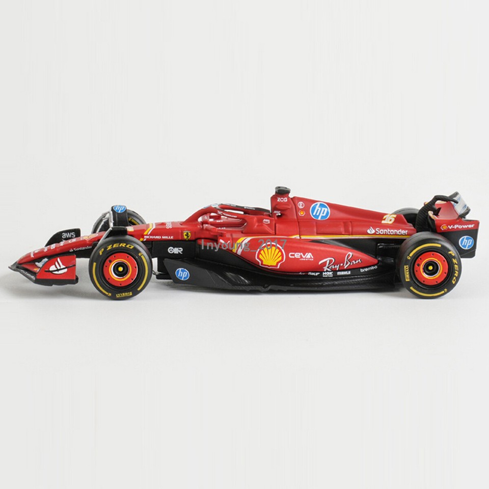 1:43 Ferrari SF-24 Model Toy Car Diecast Toy Vehicle Formula 1 Charles ...