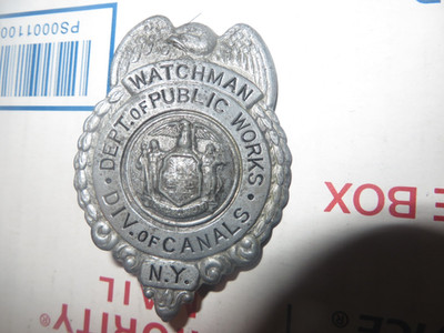 VINTAGE WATCHMAN BADGE N.Y. | eBay