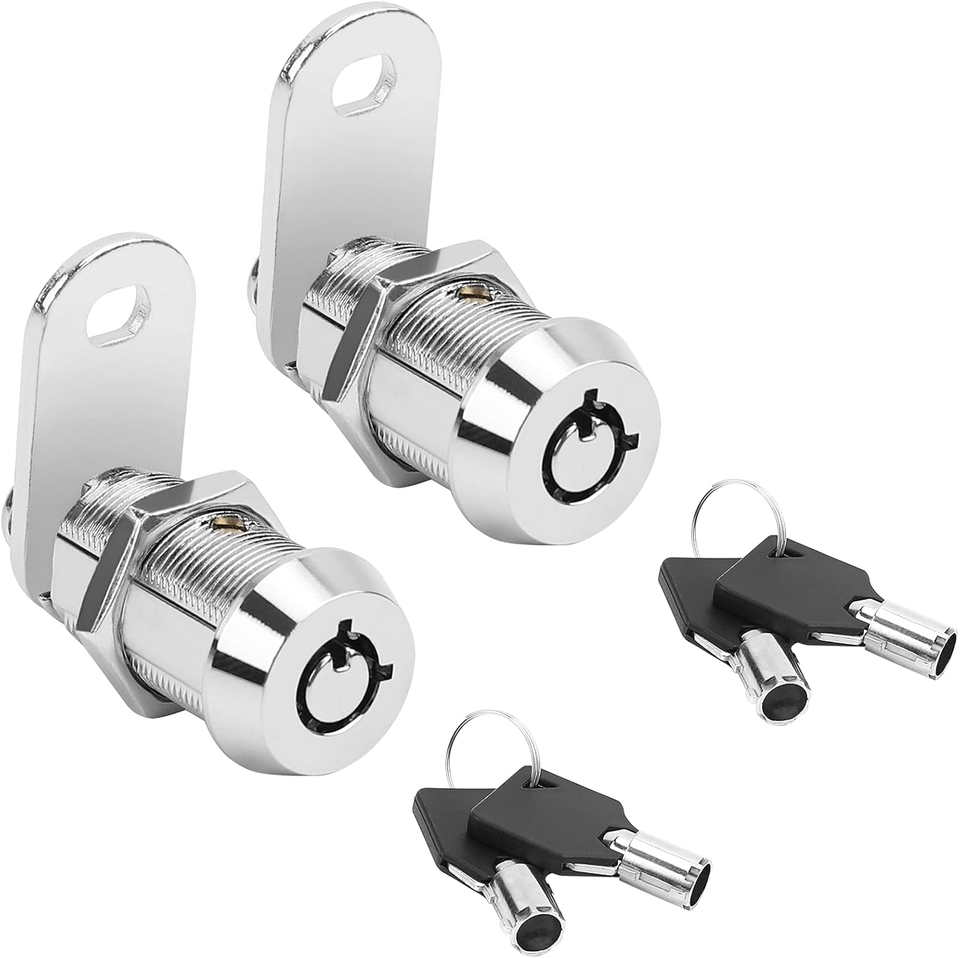 2 Pack Tubular Cam Locks, RV Storage Door Locks, Cabinet Locks with 1-1 ...