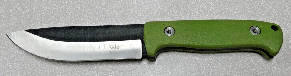 Elk Ridge ER-555 Knife Green Handle | eBay