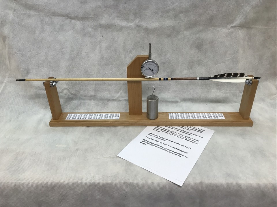 Arrow Spine Tester Spin Tester Archery, Wood Carbon Aluminum Shafts ...