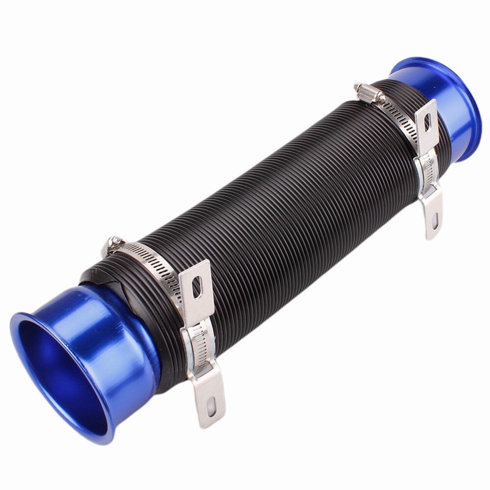 Universal 3'' Flexible Car Cold Air Intake Hose Filter Pipe Telescopic ...