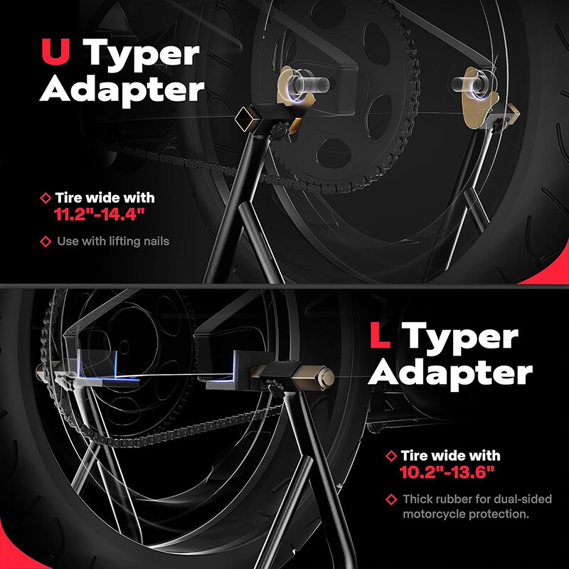 HeavyDuty Motorcycle Rear Wheel Lift Universal Bike Swingarm Spool ...