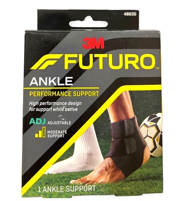 Futuro Ankle Performance Support Adjustable Size Moderate Support Black ...
