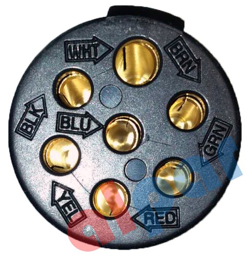 7-Way Connector Trailer Plug w/Spring Stiffener SAE-J560 | eBay