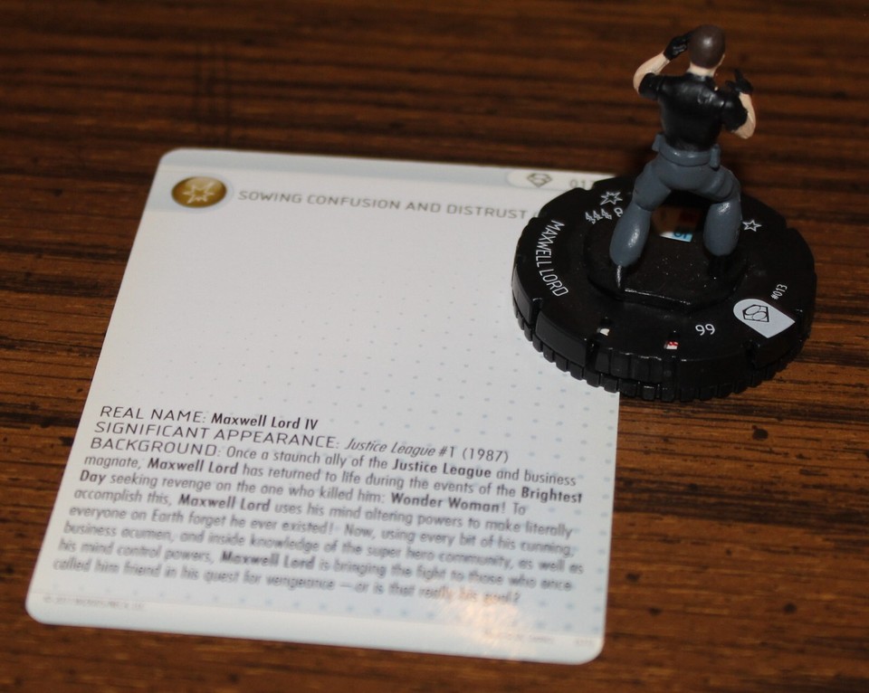 Heroclix DC Superman set Maxwell Lord Common Figure 013 | eBay