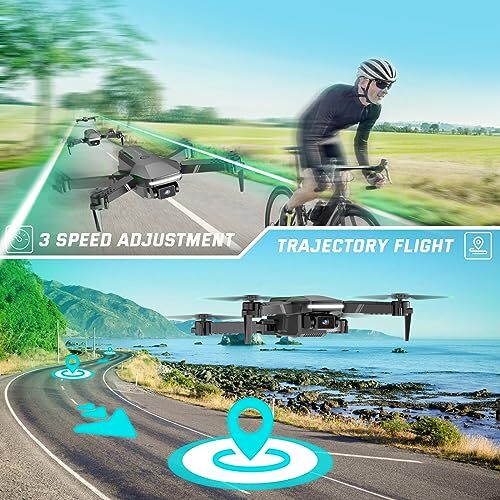 S80 Drone with Camera for Adults, Foldable 1080P HD Mini Drones for ...