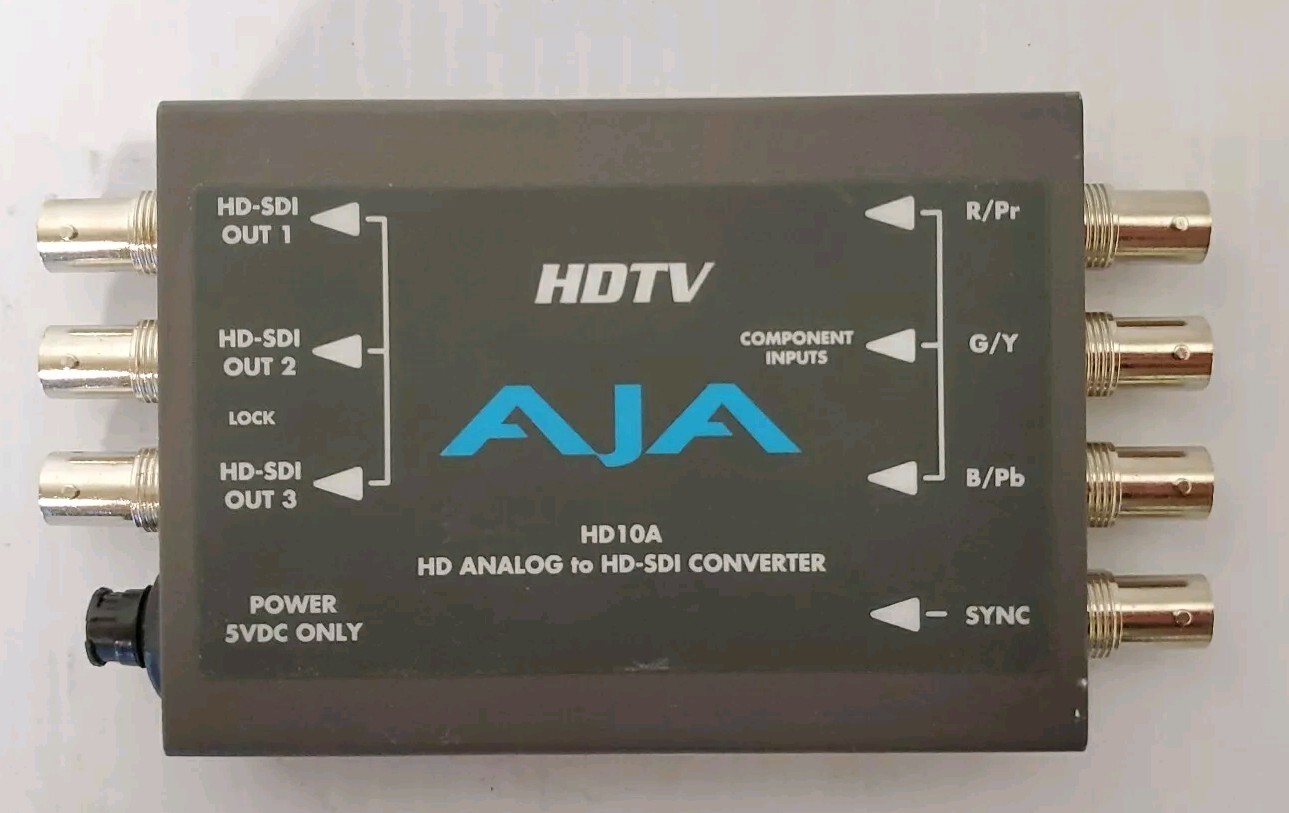 AJA HD10A High Definition 10 Bit Converter Analog Component HD to Hd ...