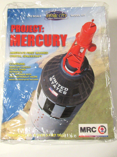 MRC Project Mercury Capsule Space Program Plastic Model Kit 1/12 Scale ...