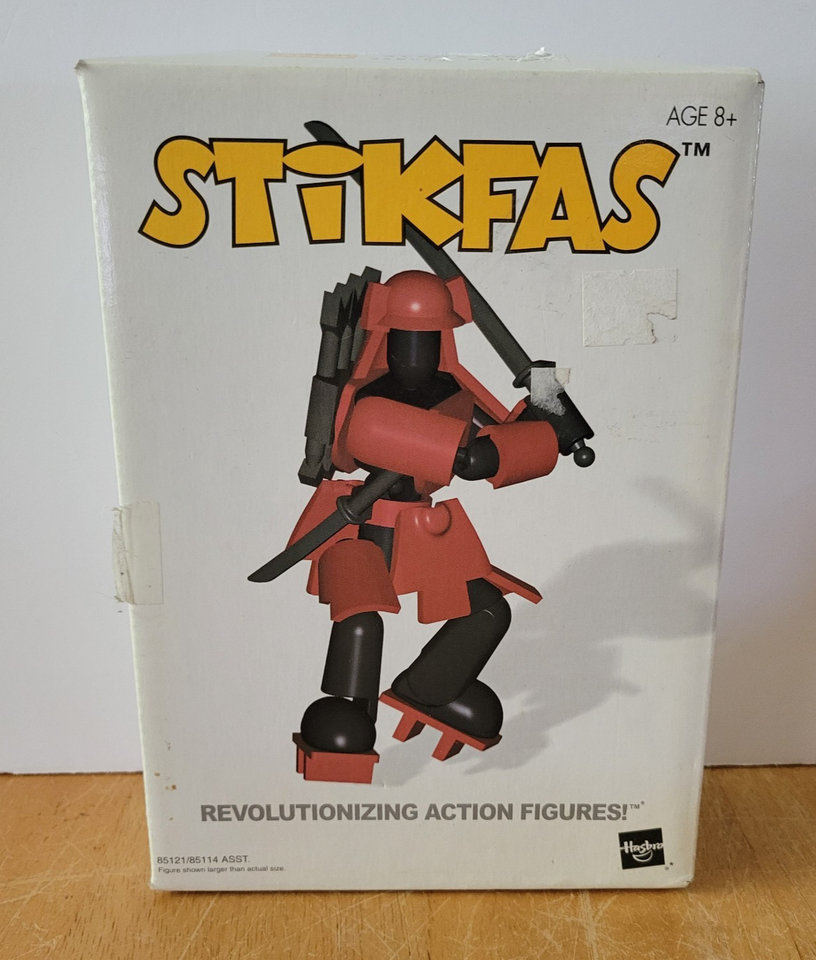 Stikfas Alpha Male Samurai Warrior Figure Kit AFK 4 Hasbro 2002 Opened ...