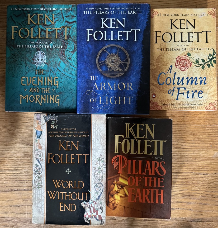 Complete Series Set KINGSBRIDGE 1-4 Ken Follett Lot 5 Most 4 Hardcover ...
