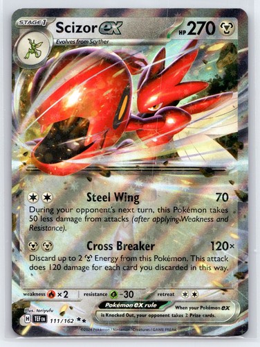 Scizor ex Double Rare TEF 111/162 NM | eBay