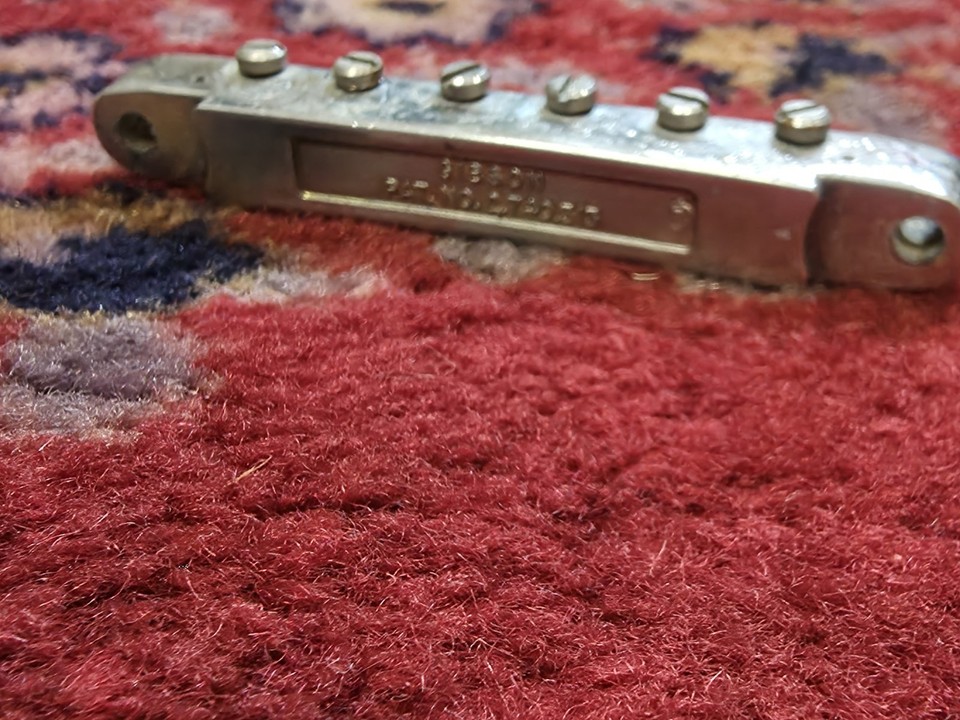 Gibson ABR 1 Nylon Saddle Bridge with thumb screws and posts 1960s | eBay