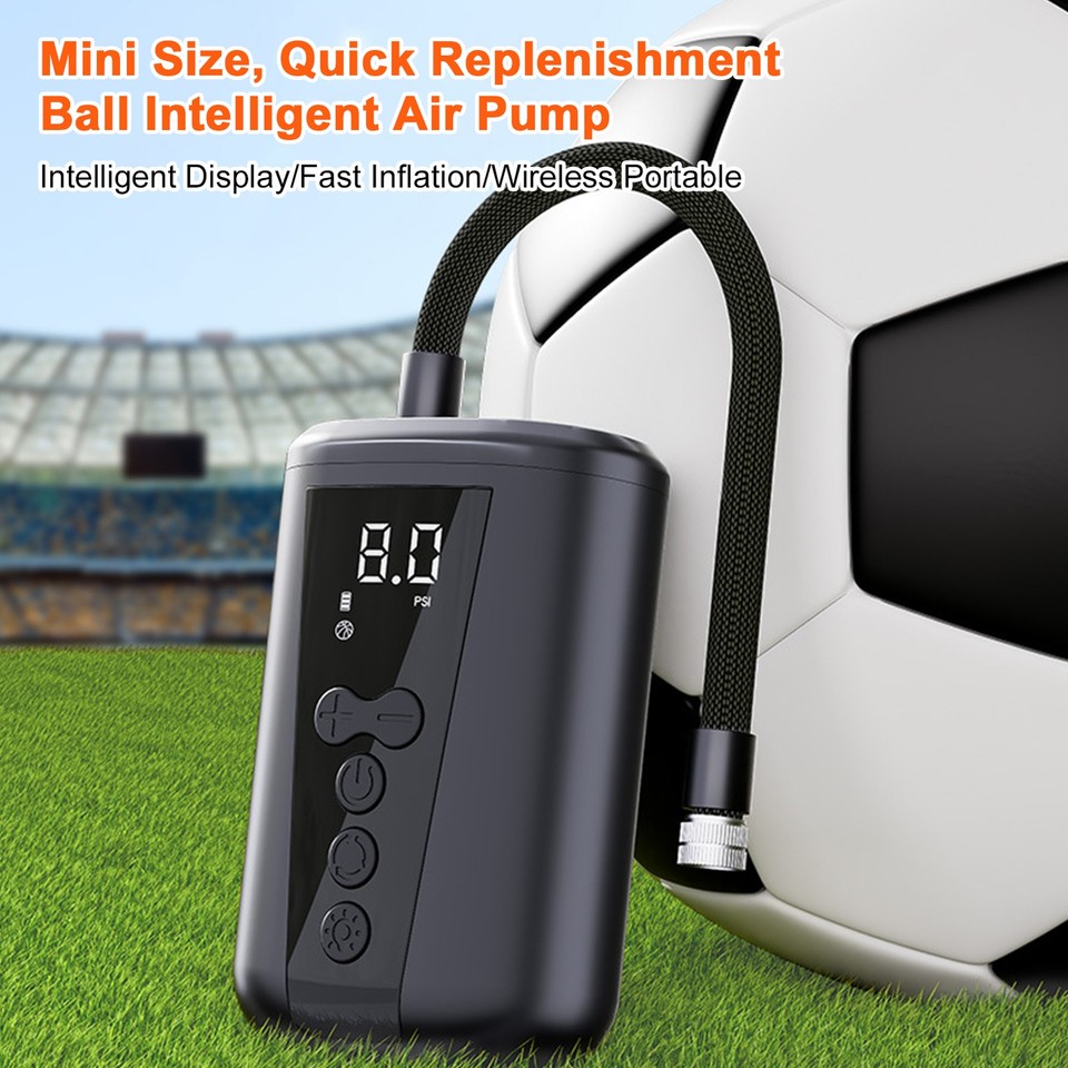 Electric Ball Pump Basketball Pump With LCD Display Air Pump Portable ...