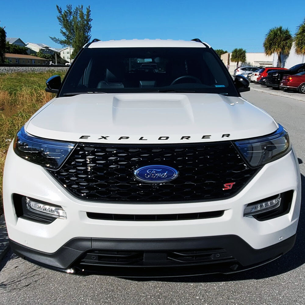 NEW 2020-21 FORD Explorer Sport Hood Badge Lettering Gloss Black - Ford ...