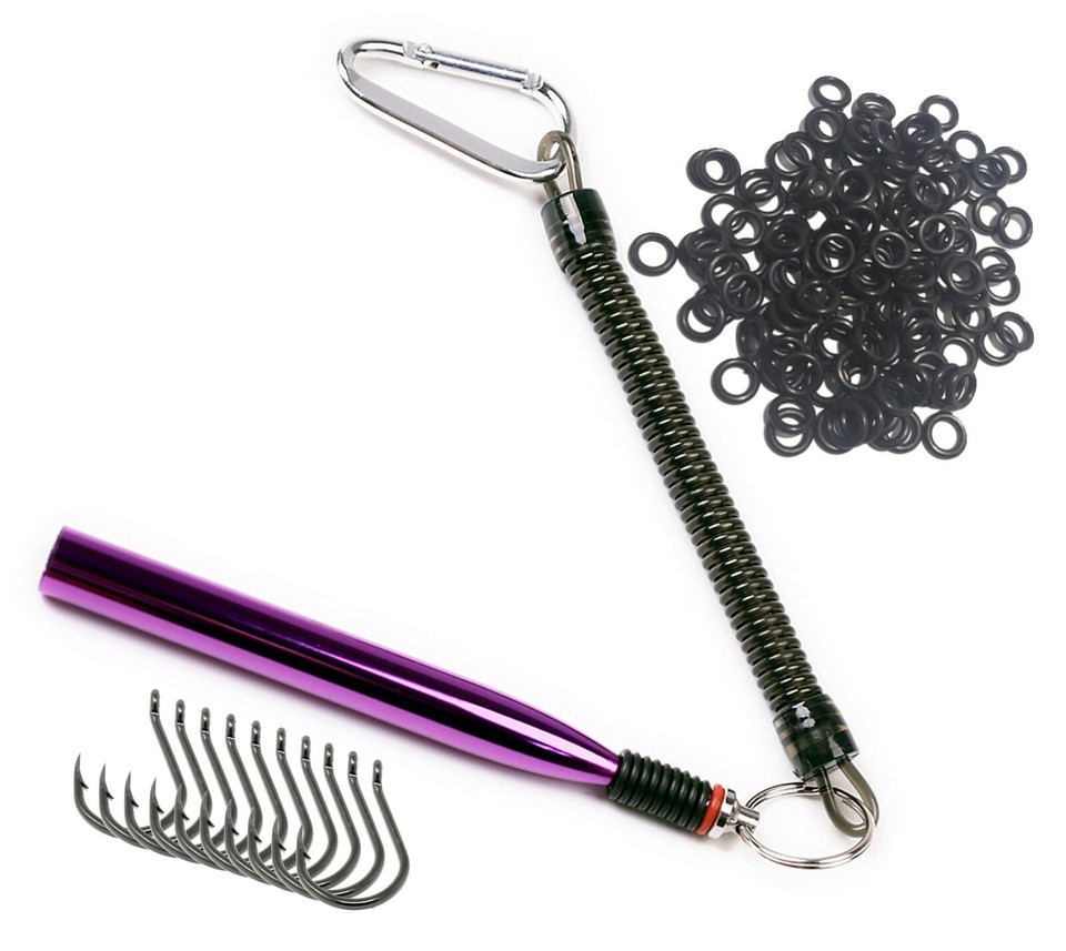 Reaction Tackle Wacky Worm Tool Wacky O-Rings Wacky Rigging Plastic ...