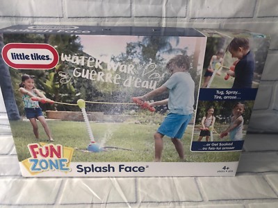 New In Box Little Tikes Fun Zone Splash Face Tug Spray Water Hose Toy ...