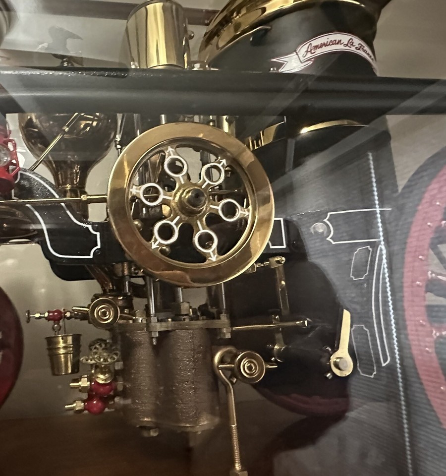 American LaFrance Fire Truck Working Live Steam Engine Gold Plated Hand ...