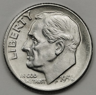 1950-s Roosevelt Dime. B.U. 127040 Inventory G | eBay