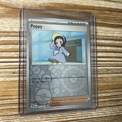 Pokémon Card Poppy 193/197 Obsidian Flames Reverse Holo Trainer 2023 NM ...