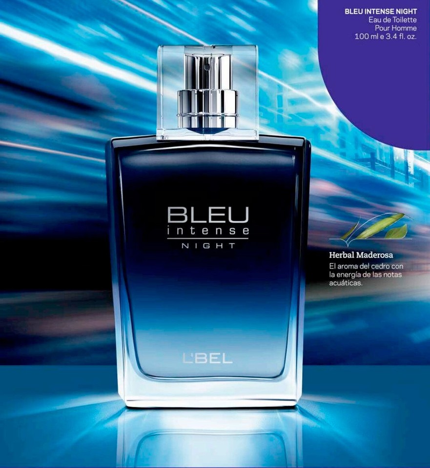 L'Bel BLEU INTENSE NIGHT Eau de Toilette 100ml 3.4 fl oz LBEL New ...