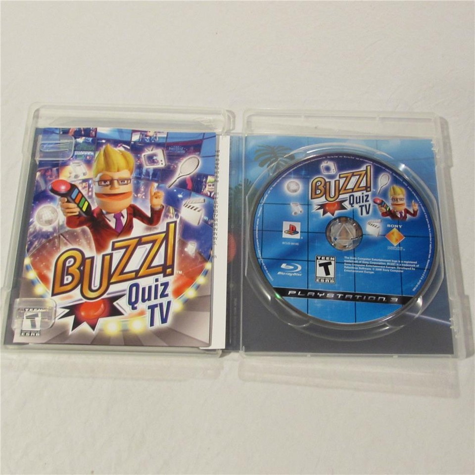 BUZZ QUIZ TV PS3 COMPLETE TESTED MUST @@!! 711719814528| eBay