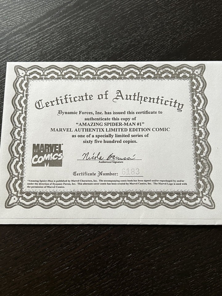 Amazing Spider-Man #1 Marvel Authentix Limited Edition Comic CGC 9.8 10 ...