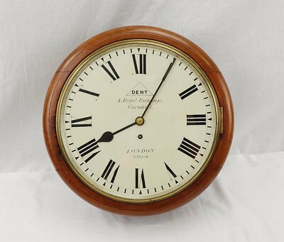 Late Victorian Single Fusee Four Pillar Movement Dent Royal Exchange ...