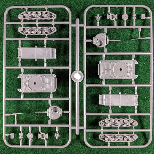Allied Sherman M4A3 75mm tanks 12mm - 1/144 one sprue 2 tanks - Victrix ...