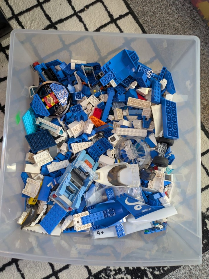 Loose LEGO Pieces Bricks Instructions Job Lot About 13kg Mixed Bundle ...