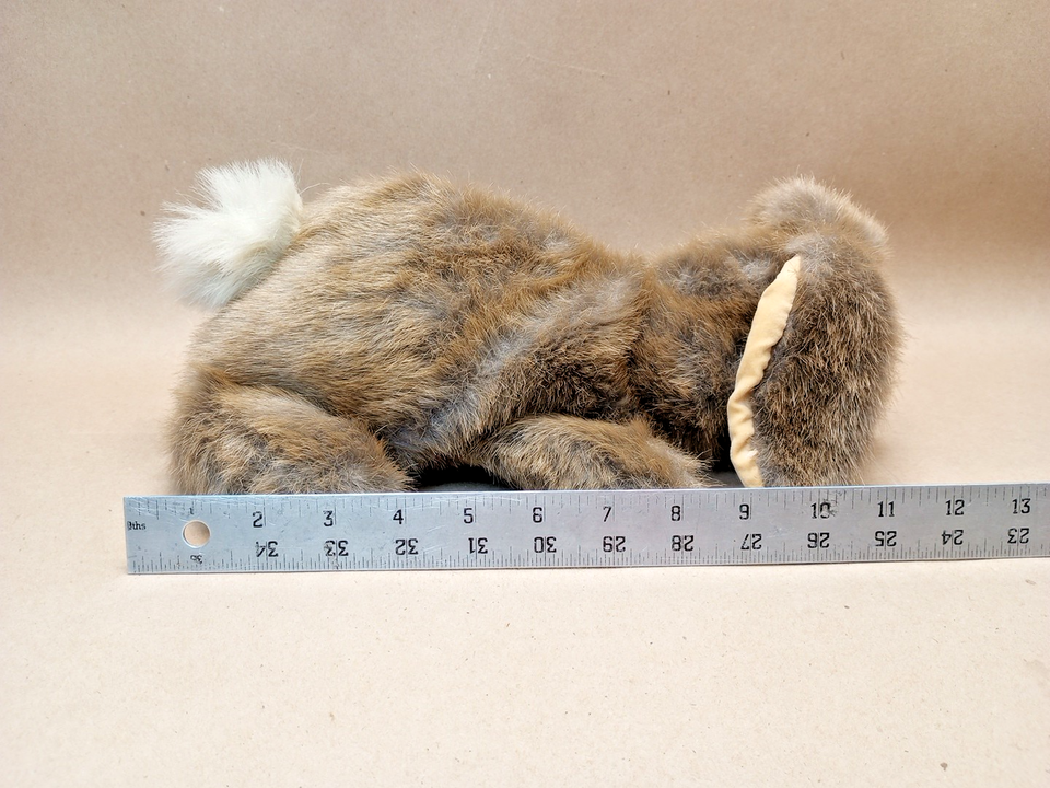 Dakin Bunny Rabbit Hand Puppet Brown Fuzzy Plush Stuffed Animal 12 ...