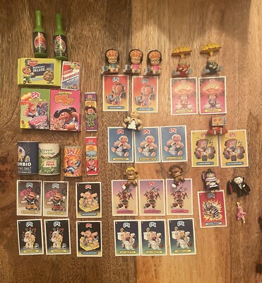 46 GPK Micro Figures GARBAGE PAIL KIDS Cards x WACKY PACKAGES 3D Set ...