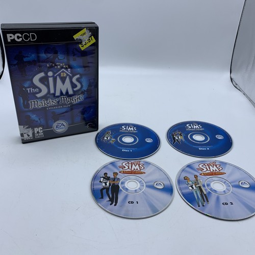 Sims: Mega Deluxe Edition (PC, CD, 2004) Plus Makin’ Magic Expansion ...