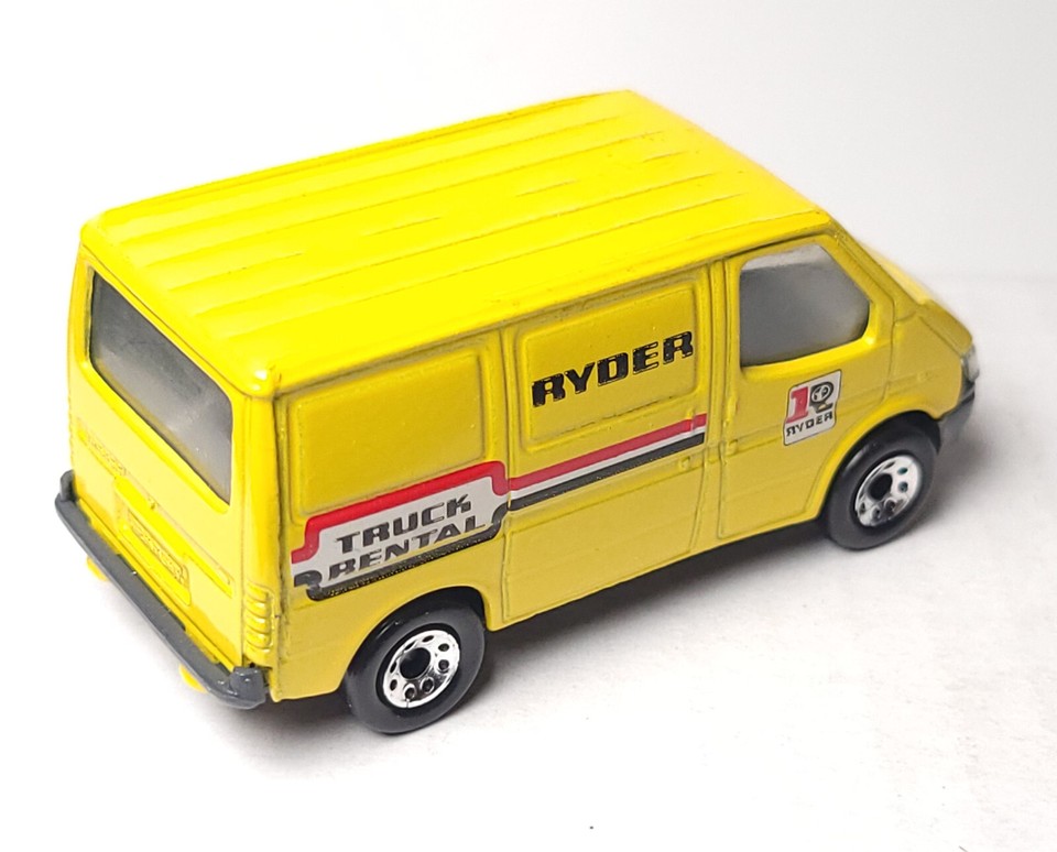 Matchbox loose Ford Transit van Ryder yellow | eBay