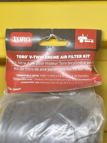 Toro Engine Air Filter Kit for TimeCutter V-Twin Engines 136-7806P OEM ...