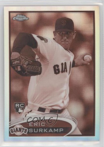 2012 Topps Chrome Sepia Refractor /75 Eric Surkamp #181 Rookie RC | eBay