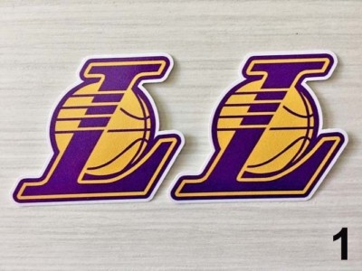 2x Los Angeles Lakers Car Bumper Window Laptop Vinyl Die Cut Stickers ...