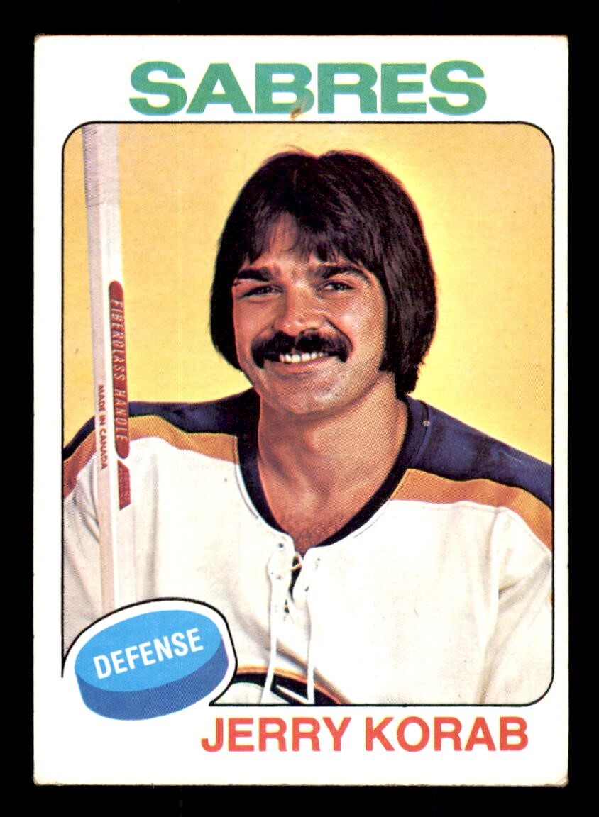 1975 Topps Hockey #192 Jerry Korab VG/EX | eBay