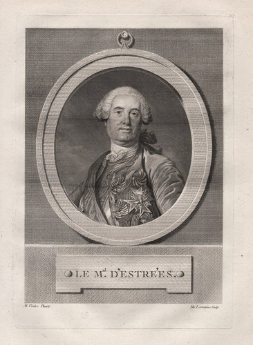Louis-Charles-Cesar Le Tellier D'estrees Military Commander Portrait ...