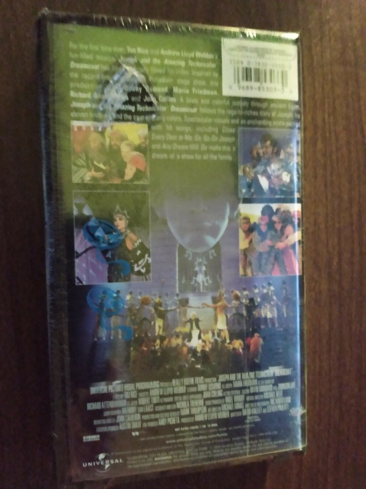 Joseph and the Amazing Technicolor Dreamcoat (VHS, 2000, Clamshell)seal ...