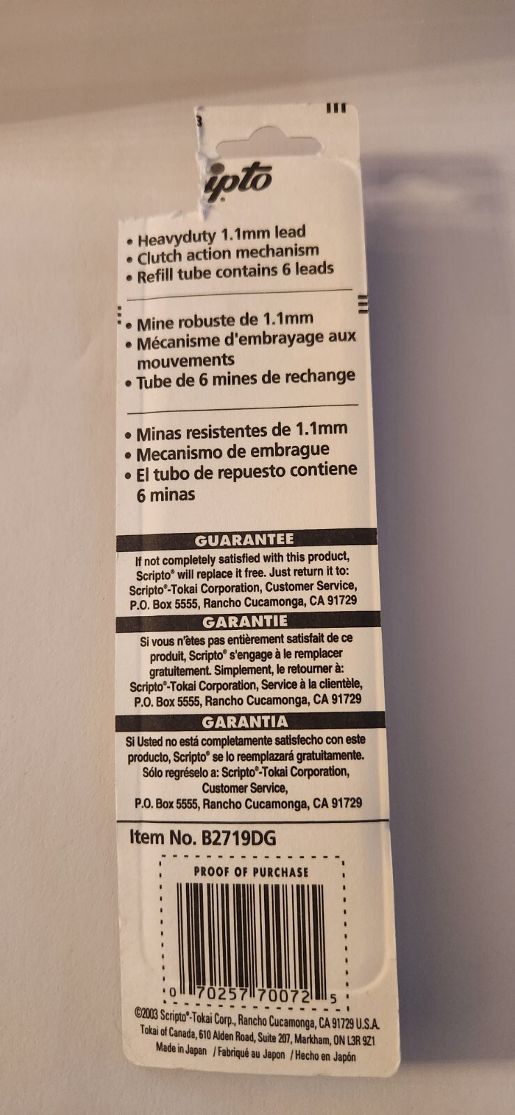 VTG Scripto Classic K21 Mechanical Pencil 1.1mm No. 70072 w/Refills for ...