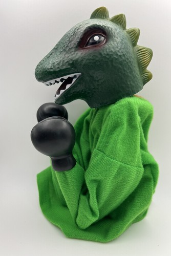 Vintage Rojus Boxing Komoto Dragon Dinosaur Godzilla Lizard Hand Puppet ...