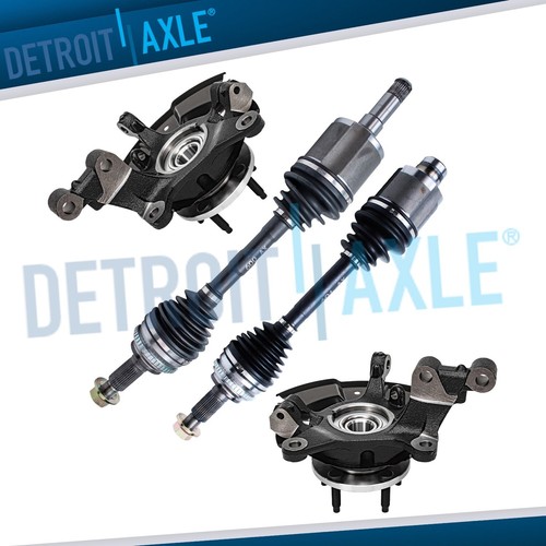 FWD Front Steering Knuckles Wheel Hubs CV Axle Shafts for 2011 - 2014 ...