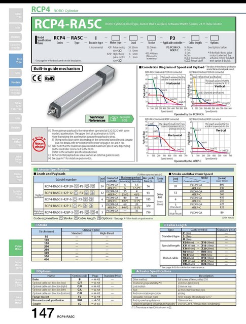 IAI RCP4-RA5C-I-42P-20-250-P3-M ROBO Cylinder for sale online | eBay