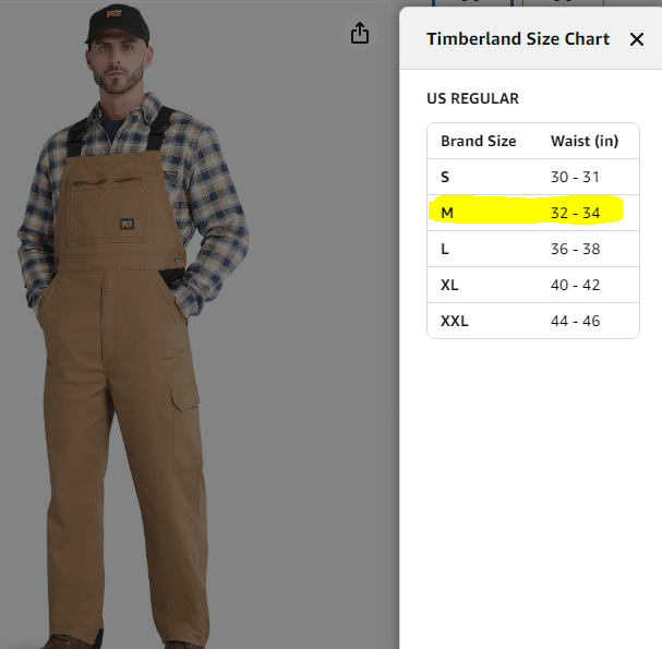 TIMBERLAND PRO IRONHIDE ORIGINAL FIT FLEX BIB OVERALLS CORDURA MENS M ...